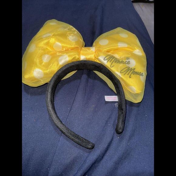 Disney | Other | Disney Resort Minnie Mouse Ears Headband Yellow Ribbon ...